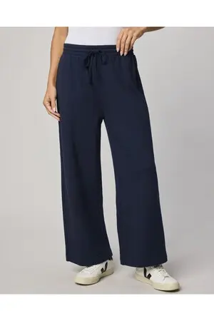 Splendid Matilda Terry Wide Leg Pant - Black