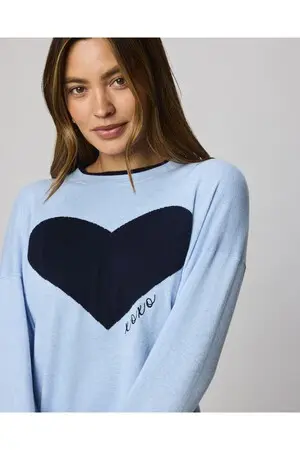 Splendid Leah Love Sweater - Navy