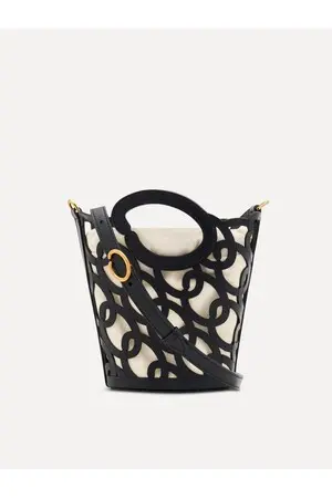 Oscar De La Renta Chain-link Leather Mini Tote