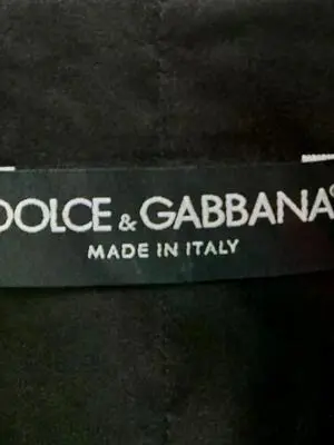 Dolce & Gabbana Pinstripe Wool Blazer - Black
