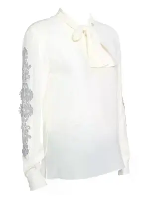 Dolce & Gabbana Bow-detail Lace Blouse