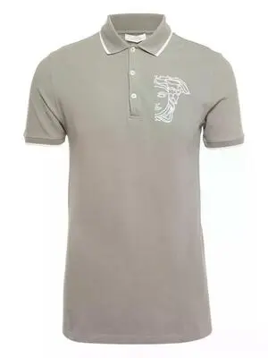 Versace Medusa-embroidered Polo Shirt