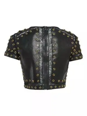 Alice + Olivia Leather Top