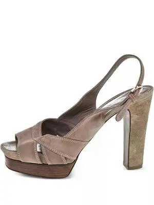SERGIO ROSSI 110mm Platform Slingback Sandals