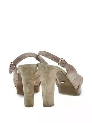 SERGIO ROSSI 110mm Platform Slingback Sandals