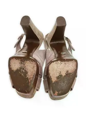 SERGIO ROSSI 110mm Platform Slingback Sandals