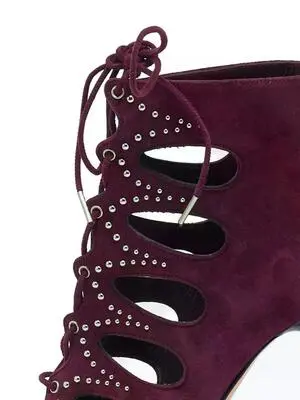 Alexander McQueen 115mm Studded Suede Boots