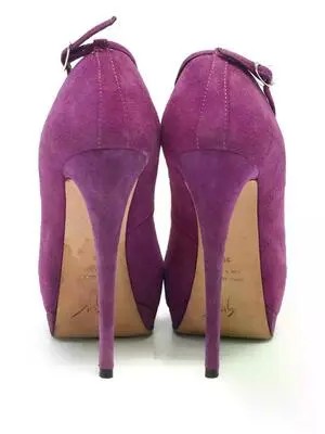 GIUSEPPE ZANOTTI 135mm Platform Ankle Strap Pumps