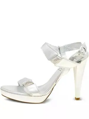 LORIBLU 110mm Crystal-buckle Sandals