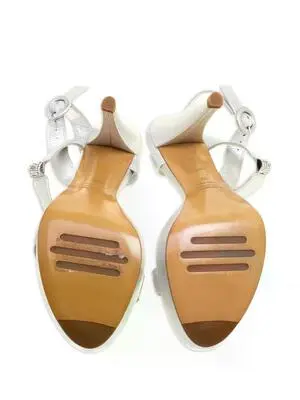 LORIBLU 110mm Crystal-buckle Sandals