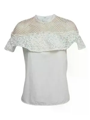 SELF-PORTRAIT Lace Ruffle Top