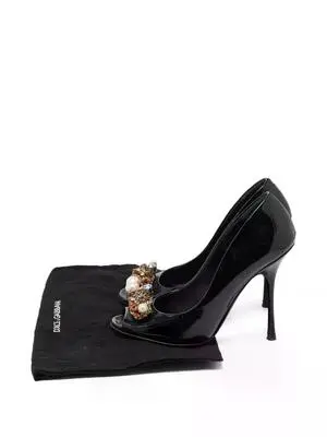 Dolce & Gabbana 110mm Leather Heeled Pumps