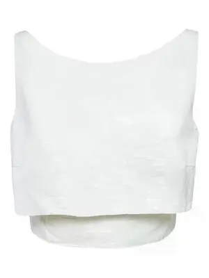 Alexander McQueen Double-layer Top - White