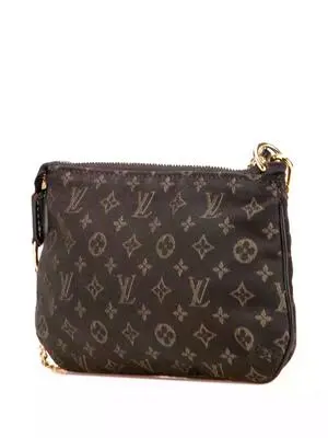 LOUIS VUITTON 2011 Monogram Mini Lin Pochette Accessoires - Brown