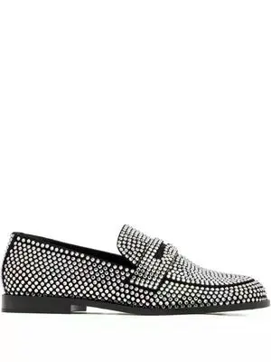 Amina Muaddi Tilda Crystal-embellished Loafers