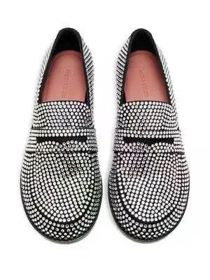 Amina Muaddi Tilda Crystal-embellished Loafers