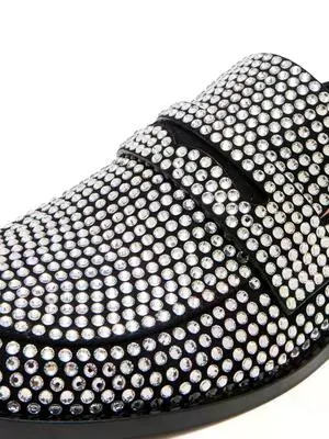 Amina Muaddi Tilda Crystal-embellished Loafers