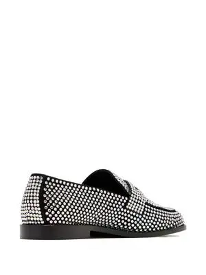 Amina Muaddi Tilda Crystal-embellished Loafers