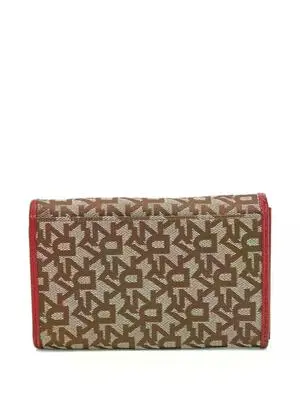 Dkny Monogram-pattern Leather Wallet