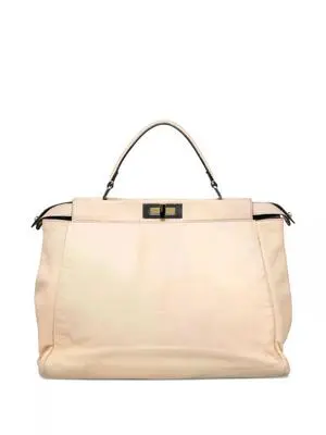 Fendi 2009 Peekaboo Tote - Neutrals