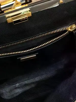Fendi 2009 Peekaboo Tote - Neutrals