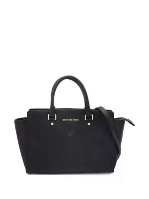 Michael Kors Leather Shoulder Bag - Black