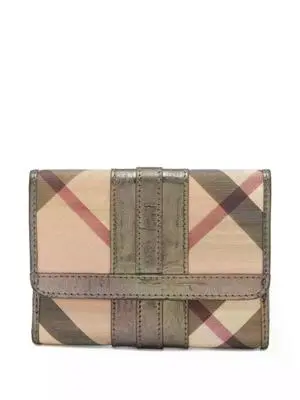 Burberry Check-print Wallet - Neutrals
