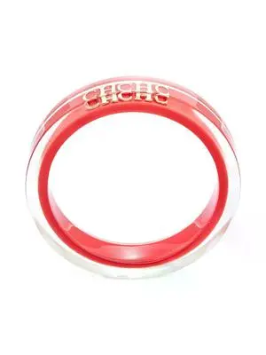 Carolina Herrera Logo-lettering Bangle Bracelet - Pink