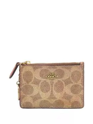 COACH VINTAGE Logo-plaque Wallet - Neutrals