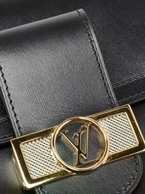 LOUIS VUITTON Dauphine Mm Shoulder Bag - Black