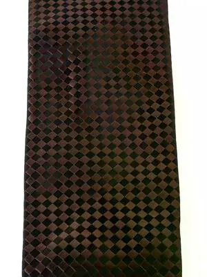 LANVIN Checkered Silk Necktie