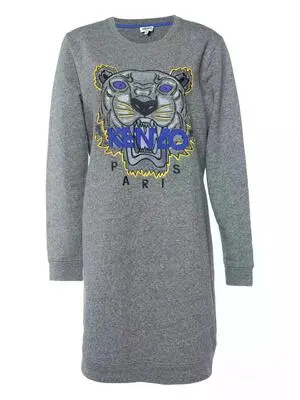 Kenzo Tiger-embroidered Sweater Dress