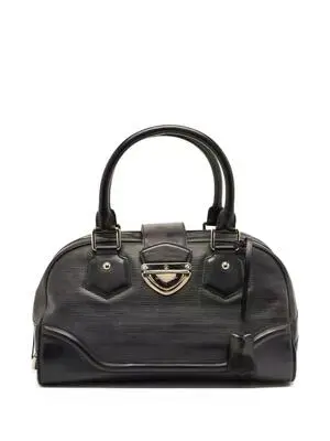 LOUIS VUITTON Textured Leather Bowler Bag
