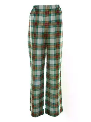 Alberta Ferretti Plaid-pattern Trousers