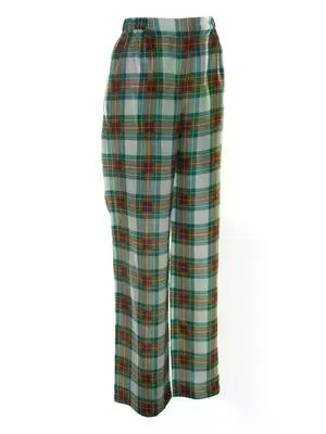 Alberta Ferretti Plaid-pattern Trousers