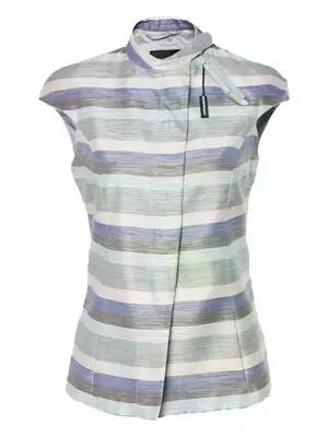 Emporio Armani Striped Short-sleeve Jacket