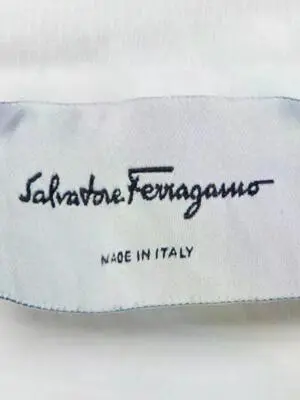 FERRAGAMO Leaf-embroidered T-shirt