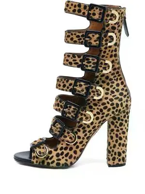 AQUAZZURA Leopard-print Heeled Sandals