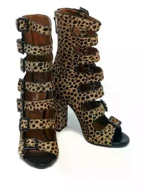 AQUAZZURA Leopard-print Heeled Sandals