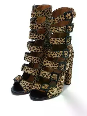 AQUAZZURA Leopard-print Heeled Sandals