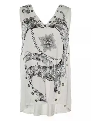 Roberto Cavalli Chain-print Tank Top
