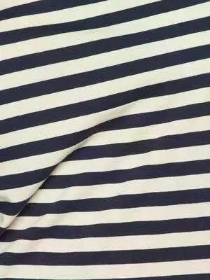 Elisabetta Franchi Striped Asymmetric Top
