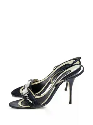 Givenchy 110mm Patent Leather Slingback Sandals