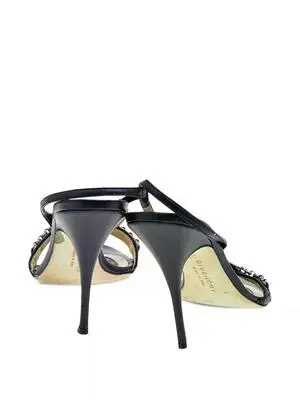 Givenchy 110mm Patent Leather Slingback Sandals