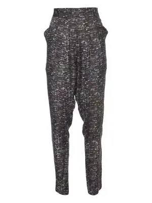 JOSEPH Printed Tapered Trousers