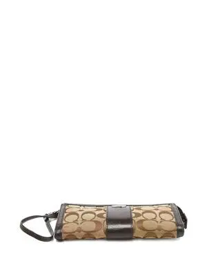 COACH VINTAGE Leather-trim Clutch