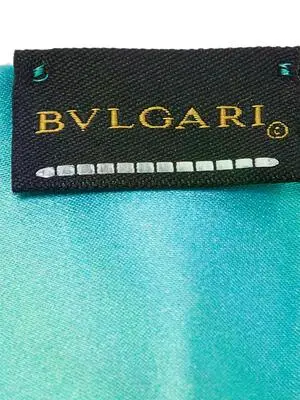 BVLGARI Sequinned Silk Scarf - Blue