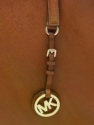 Michael Kors Logo-lettering Leather Tote Bag - Brown
