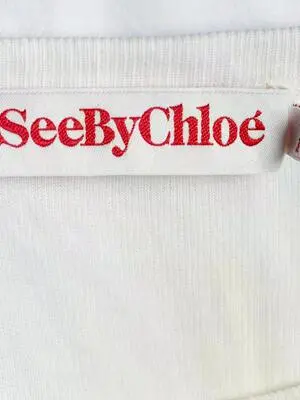 See By Chloé Lace-trimmed Short-sleeve Dress