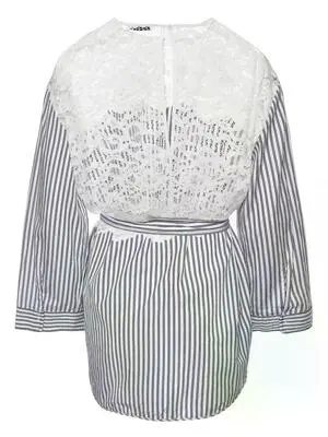 Sandro Striped Belted Shirt